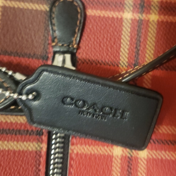 Coach | Bags | Coach Plaid Tote | Poshmark